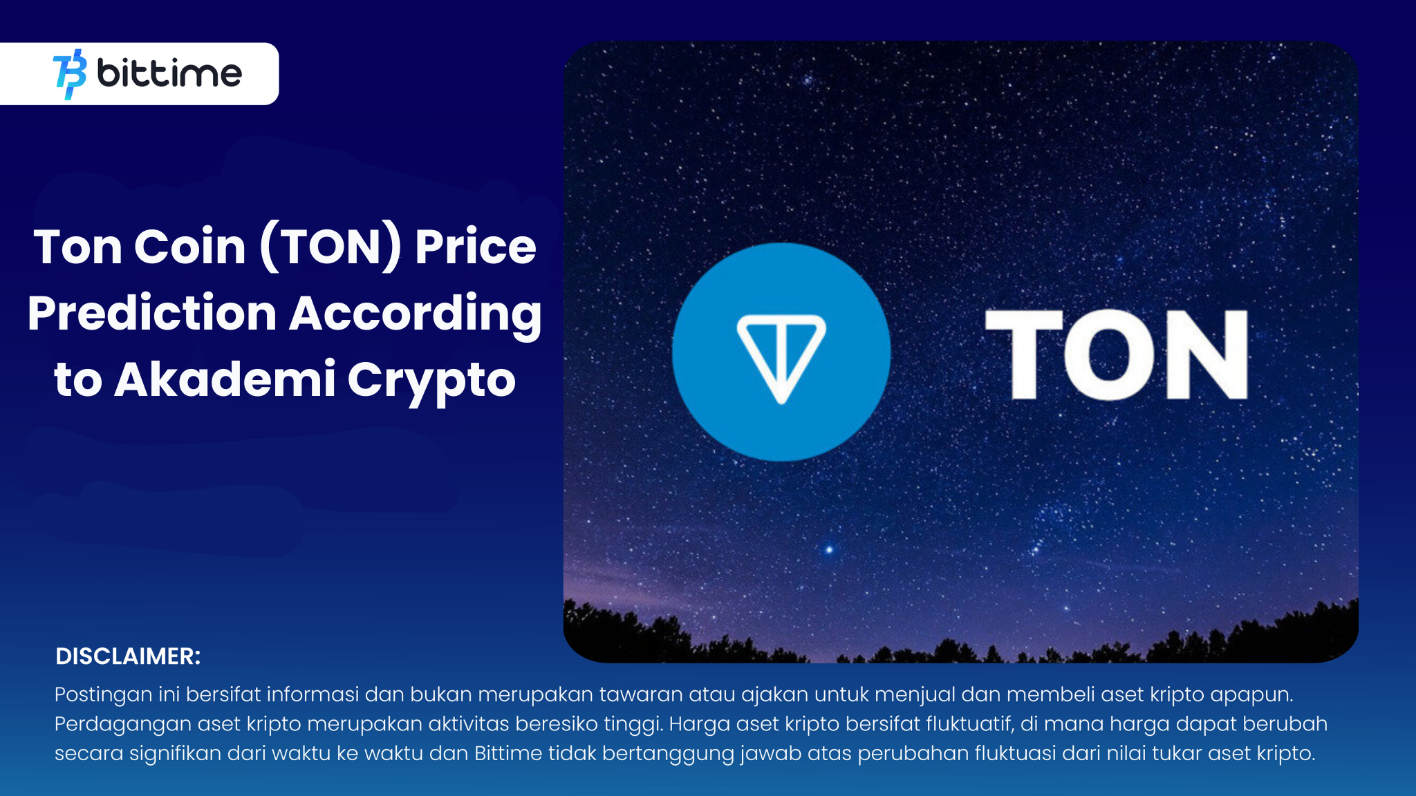 Latest TON Price Prediction According to Crypto Academy – Bittime