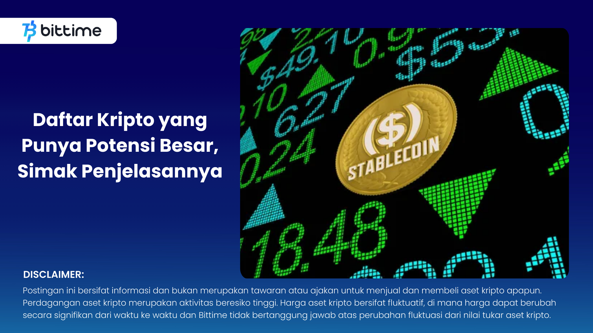 List of Cryptos that Have Great Potential, Read the Explanation – Bittime