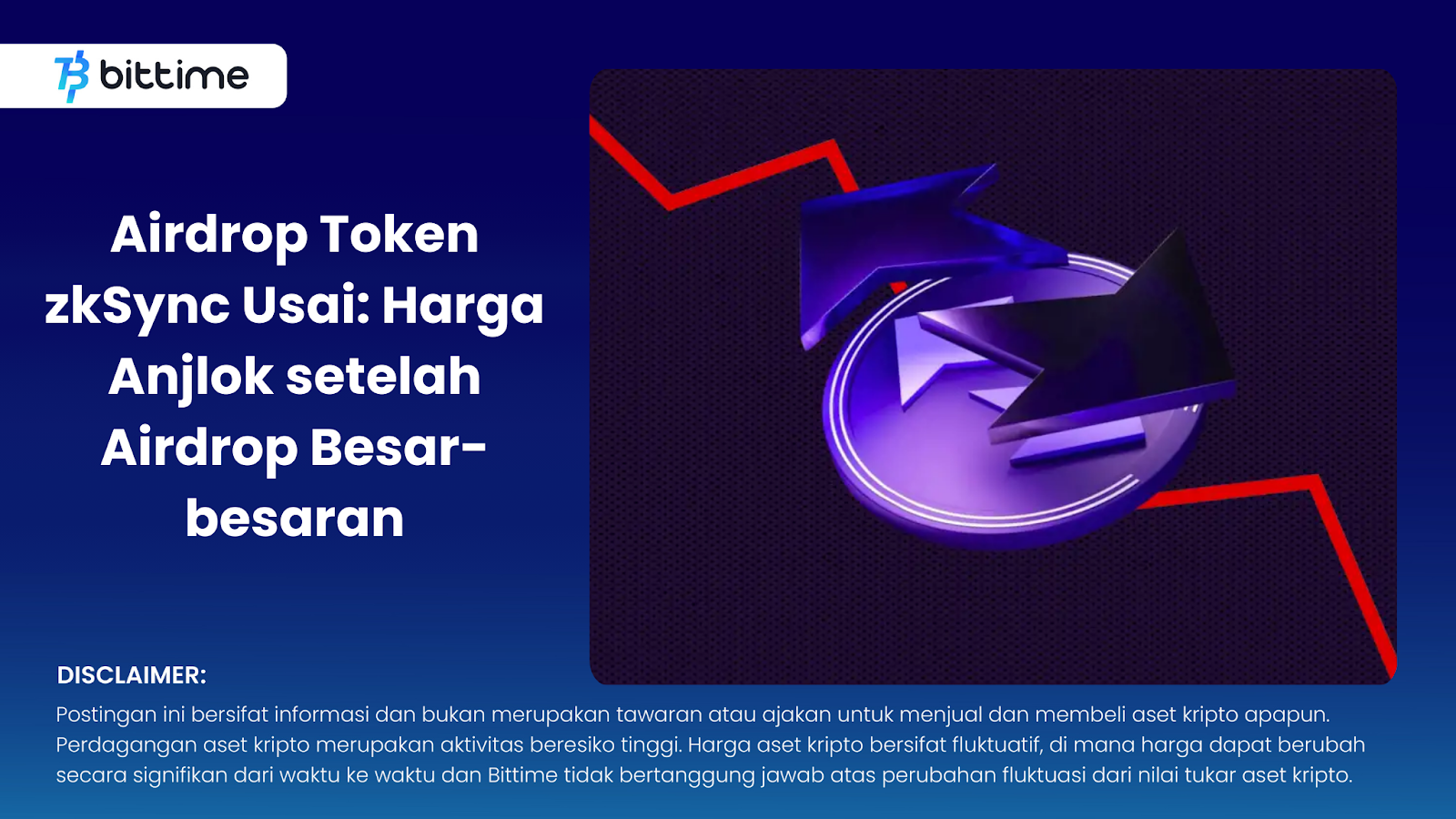 zkSync Token Airdrop Over: Price Plummets after Massive Airdrop – Bittime