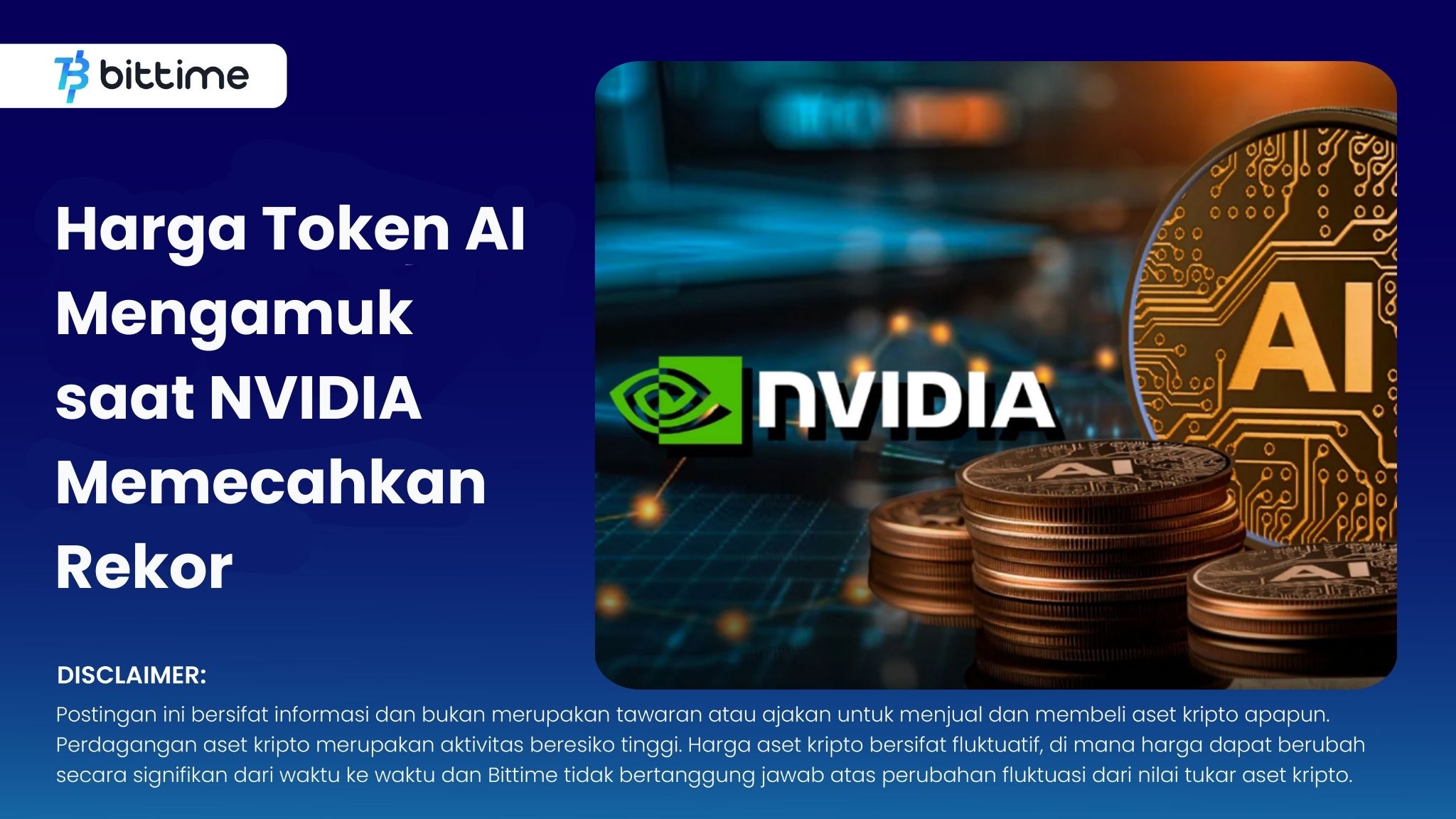 Harga Token AI Mengamuk saat NVIDIA Memecahkan Rekor – Bittime