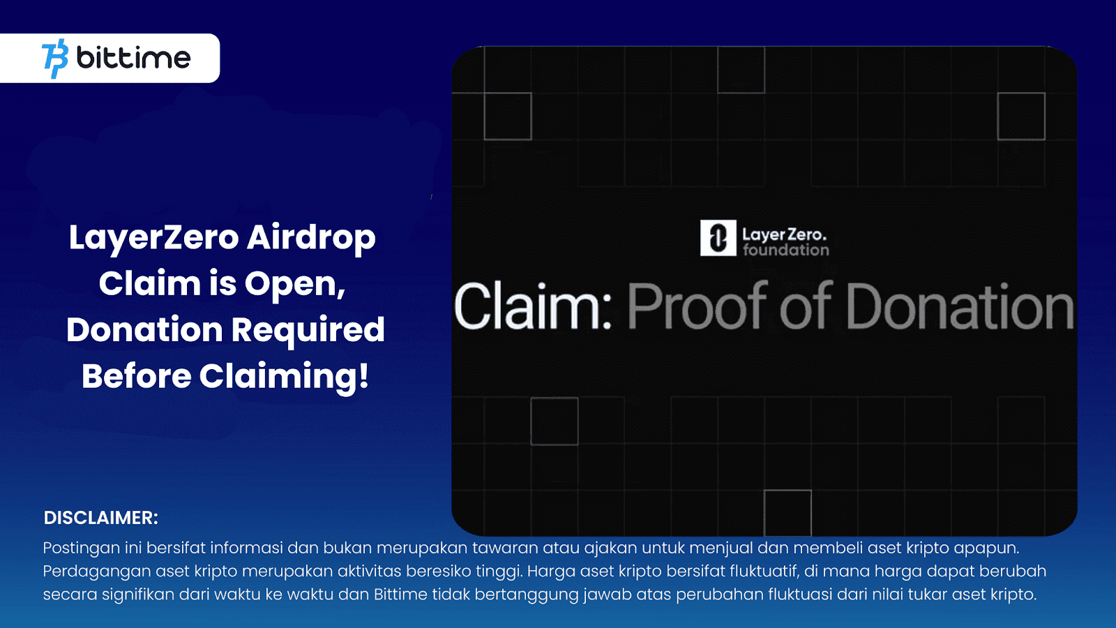 LayerZero Airdrop Claim is Open, Donation Required Before Claiming ...