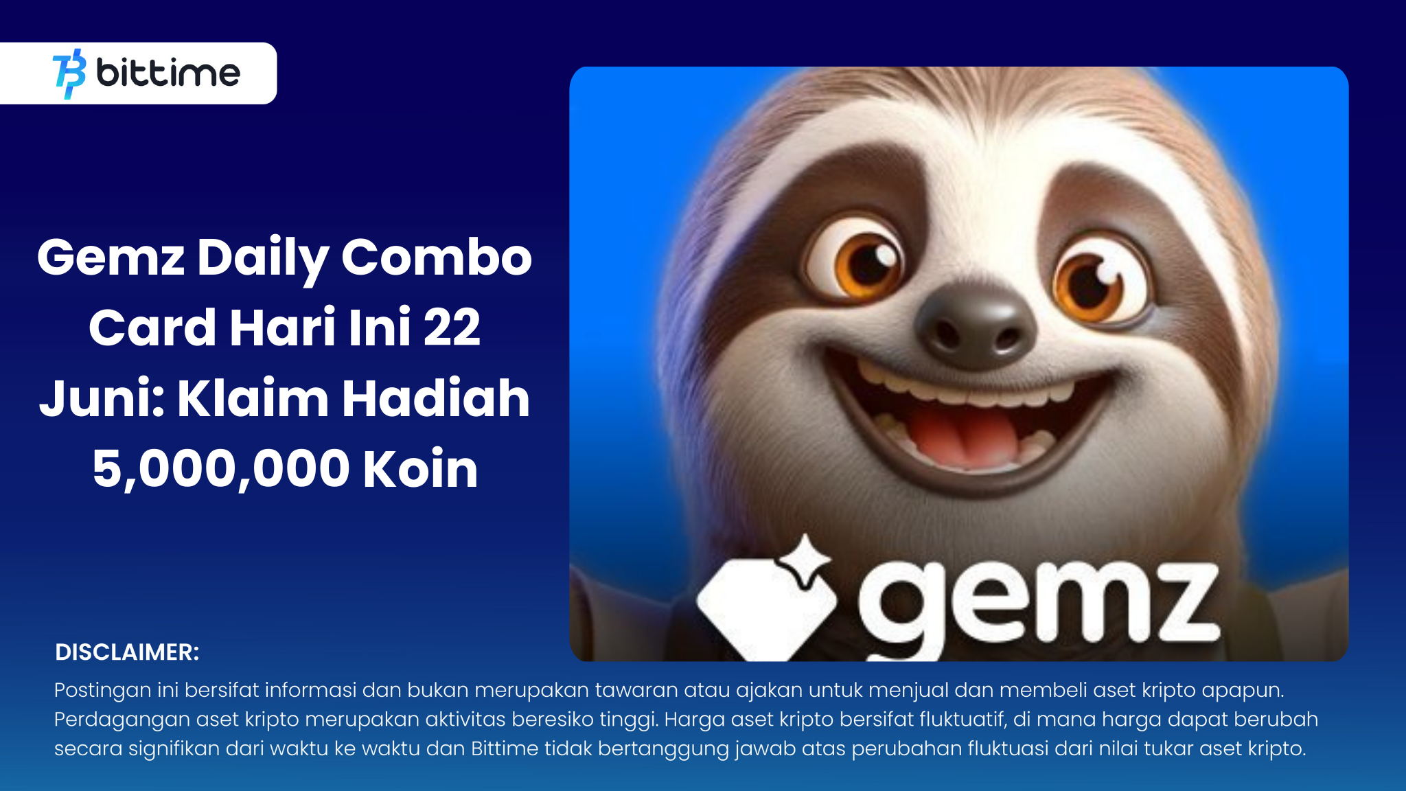 Gemz Daily Combo Card Today June 22: Claim Prize 5,000,000 Coins – Bittime