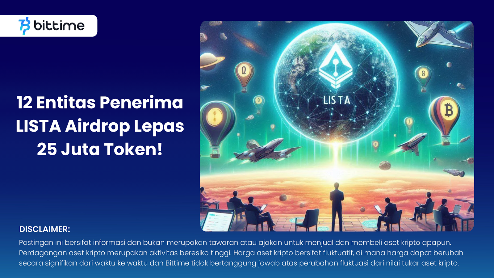 12 LISTA Airdrop Recipient Entities Release 25 Million Tokens! – Bittime