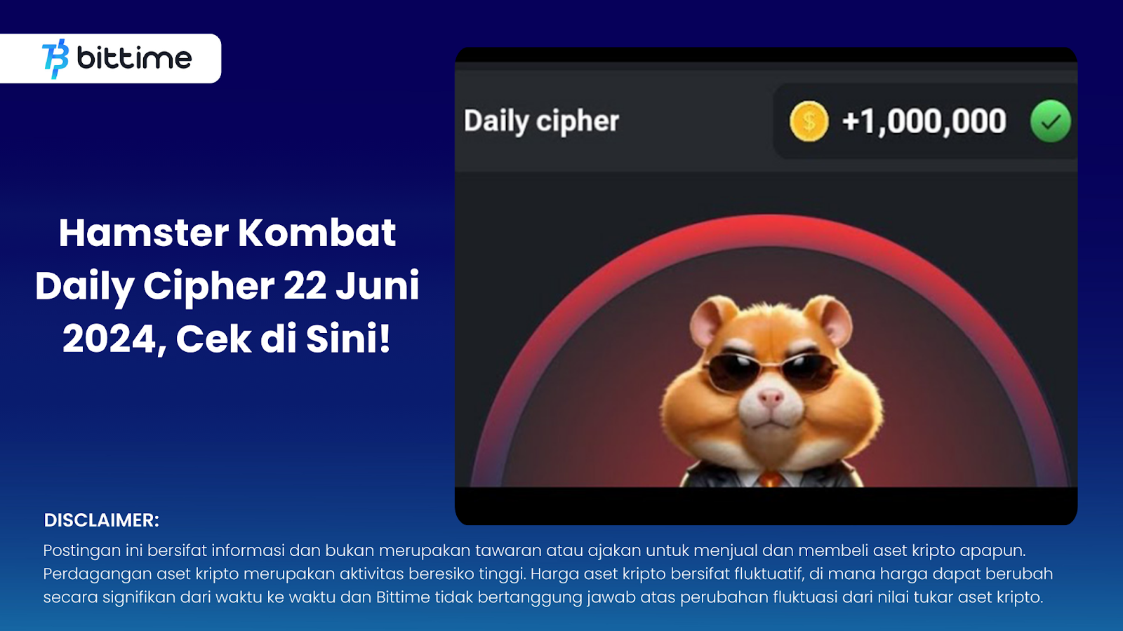 Hamster Kombat Daily Cipher 22 June 2024, Check Here! – Bittime