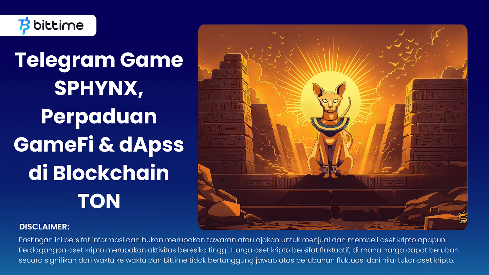 Telegram Game SPHYNX, Perpaduan GameFi & dApss di Blockchain TON – Bittime