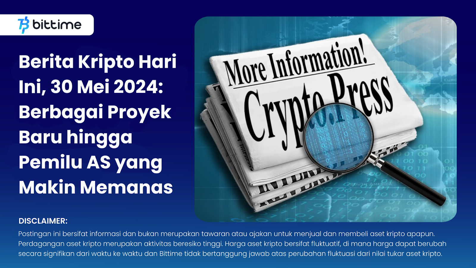 Berita Kripto Hari Ini, 30 Mei 2024: Berbagai Proyek Baru hingga Pemilu AS yang Makin Memanas ...