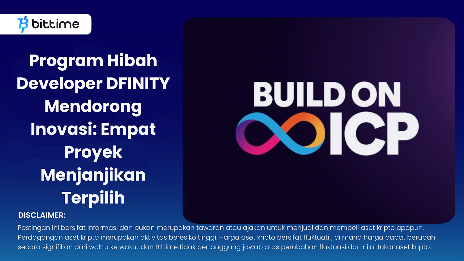 Program Hibah Developer DFINITY Mendorong Inovasi: Empat Proyek Menjanjikan Terpilih – Bittime