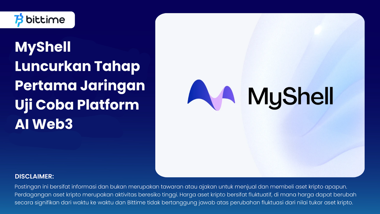 MyShell Luncurkan Tahap Pertama Jaringan Uji Coba Platform AI Web3 – Bittime