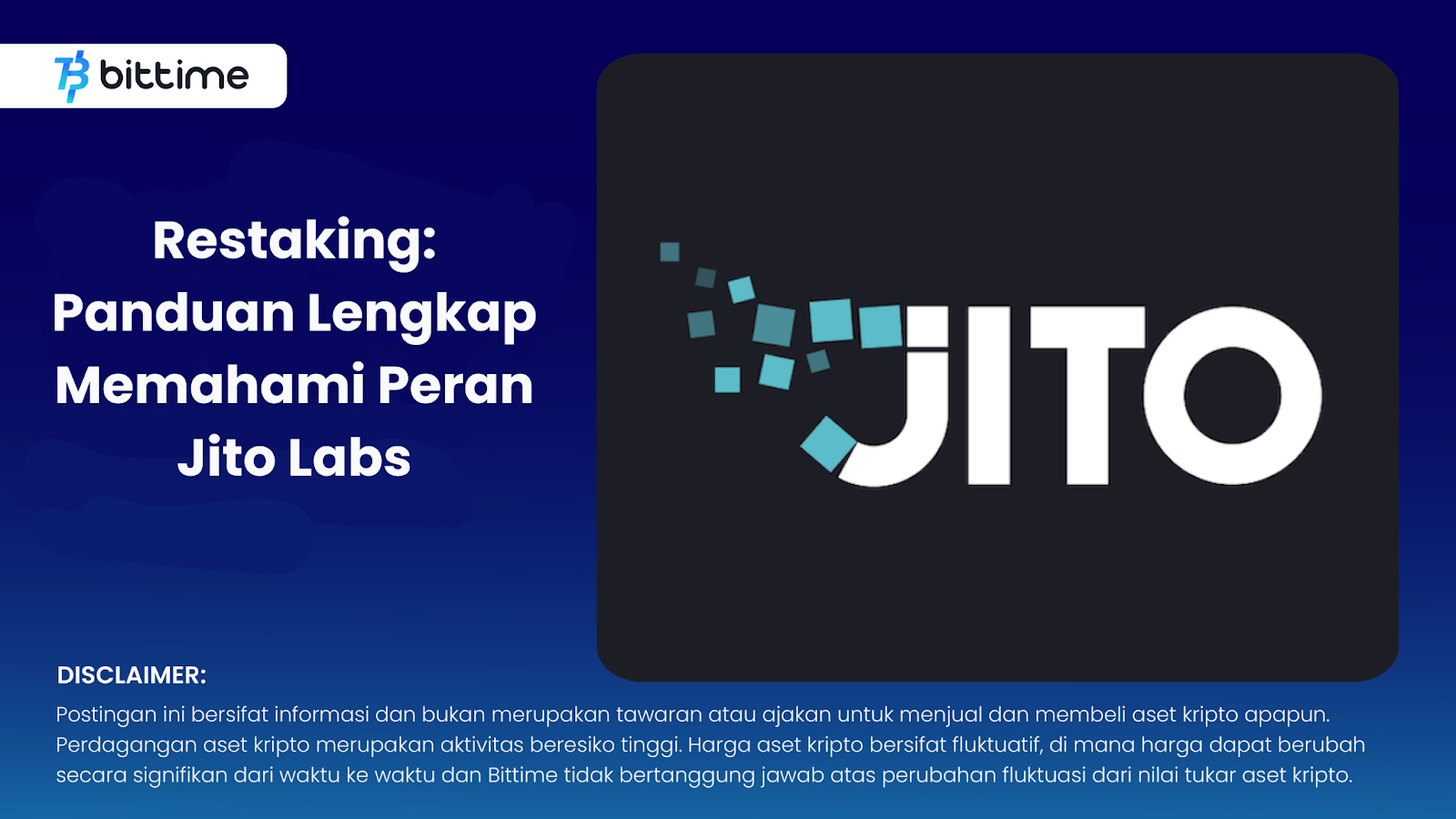 Restaking: Panduan Lengkap Memahami Peran Jito Labs – Bittime