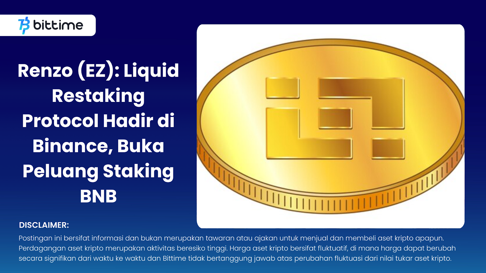Renzo (EZ): Liquid Restaking Protocol Hadir di Binance, Buka Peluang ...