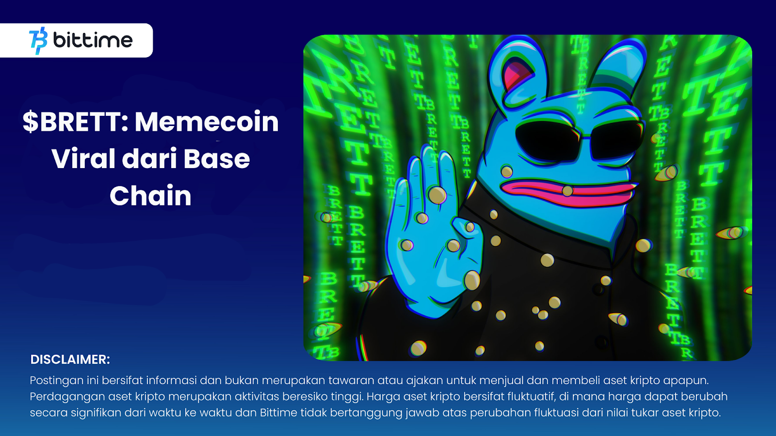 $BRETT: Memecoin Viral dari Base Chain – Bittime