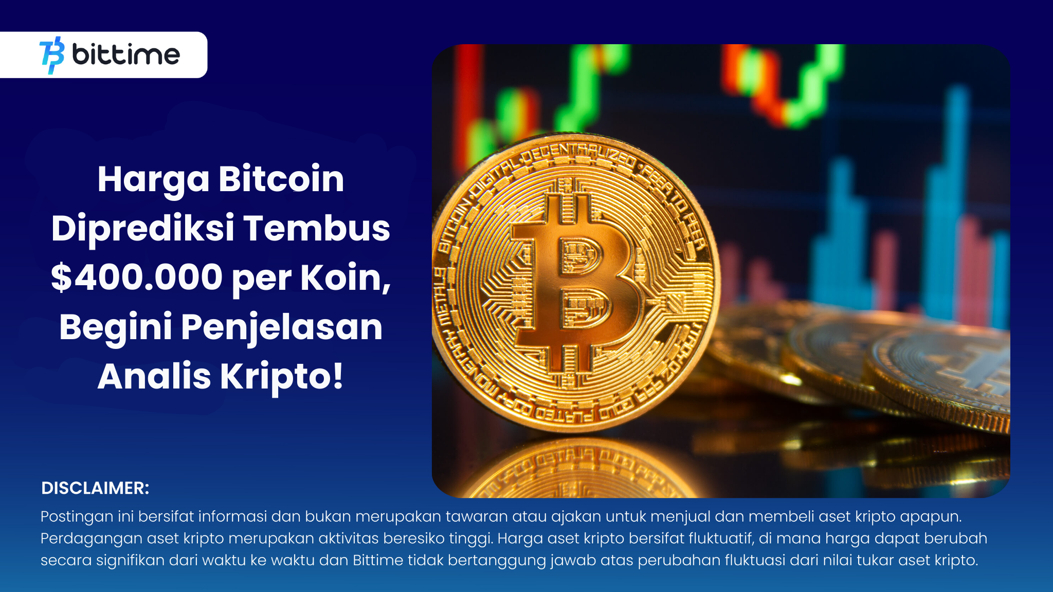 Harga Bitcoin Diprediksi Tembus $400.000 per Koin, Begini Penjelasan Analis Kripto! – Bittime