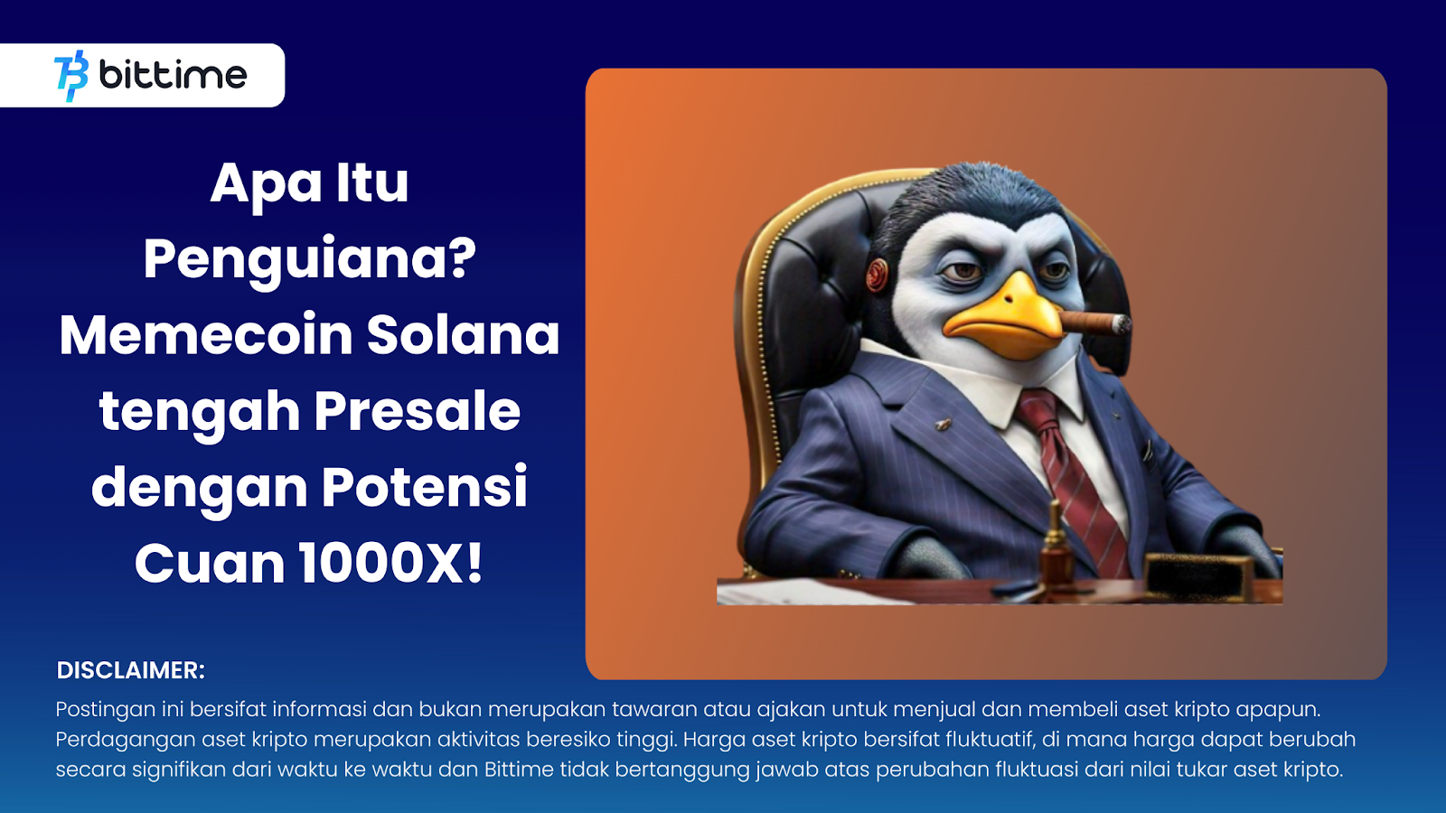 Apa Itu Penguiana? Memecoin Solana tengah Presale dengan Potensi Cuan 1000X! – Bittime