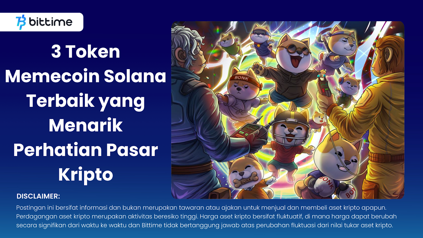 3 Token Memecoin Solana Terbaik yang Menarik Perhatian Pasar Kripto – Bittime