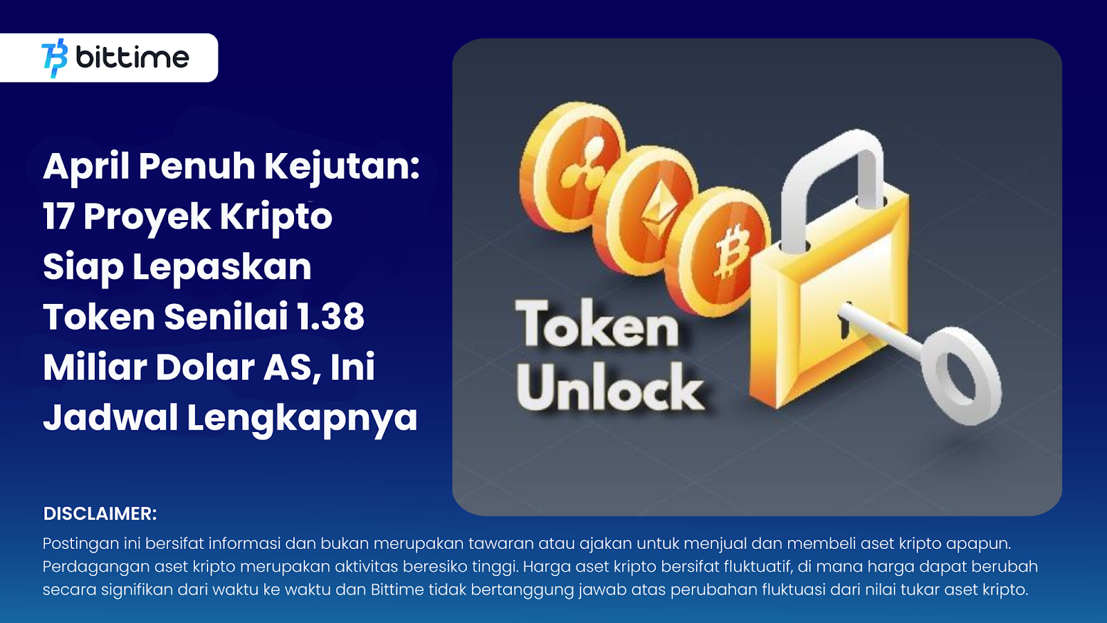 April Penuh Kejutan: 17 Proyek Kripto Siap Lepaskan Token Senilai 1.38 ...