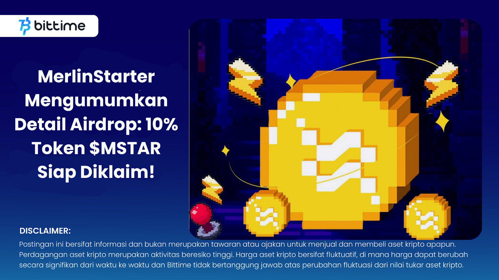 MerlinStarter Mengumumkan Detail Airdrop: 10% Token $MSTAR Siap Diklaim! – Bittime