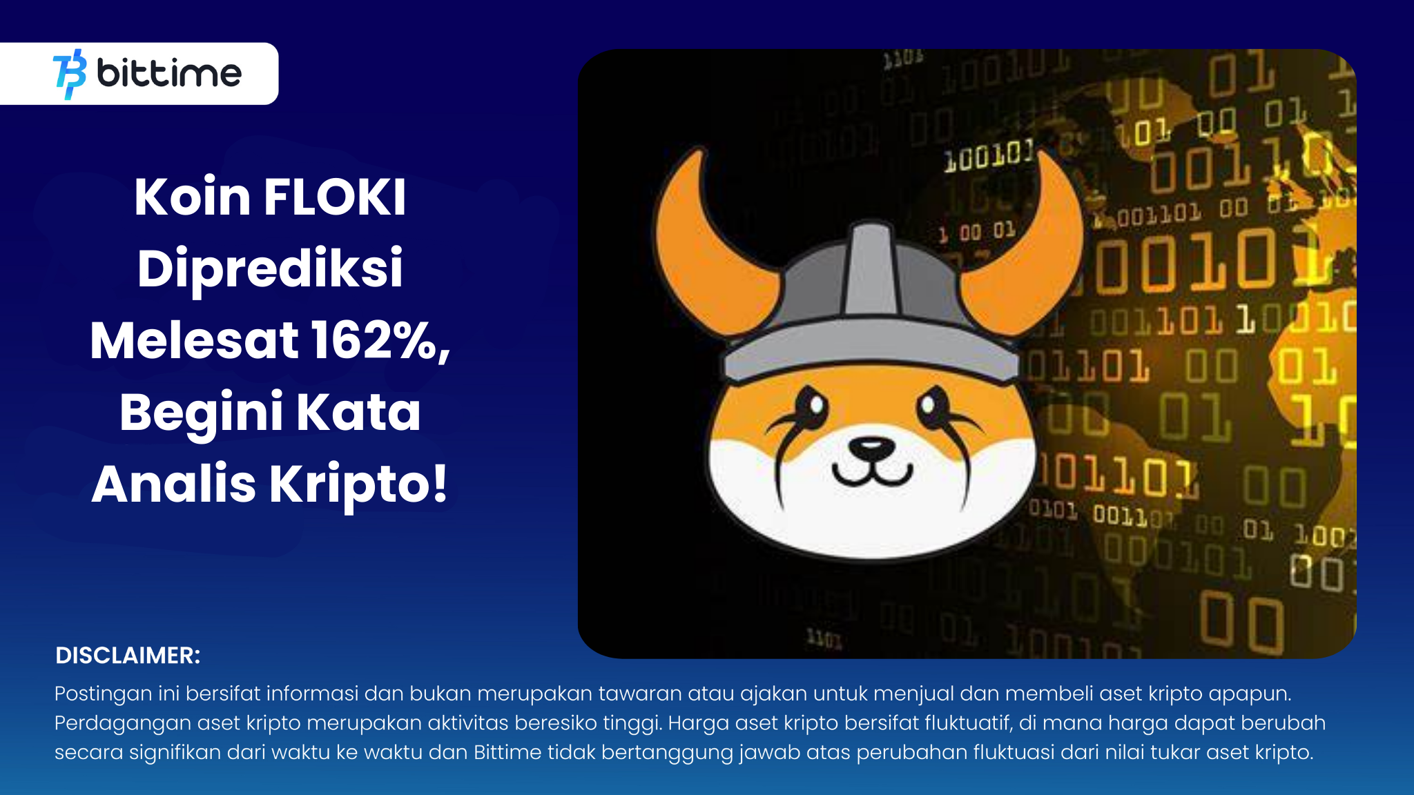 Koin FLOKI Diprediksi Melesat 162%, Begini Kata Analis Kripto! – Bittime