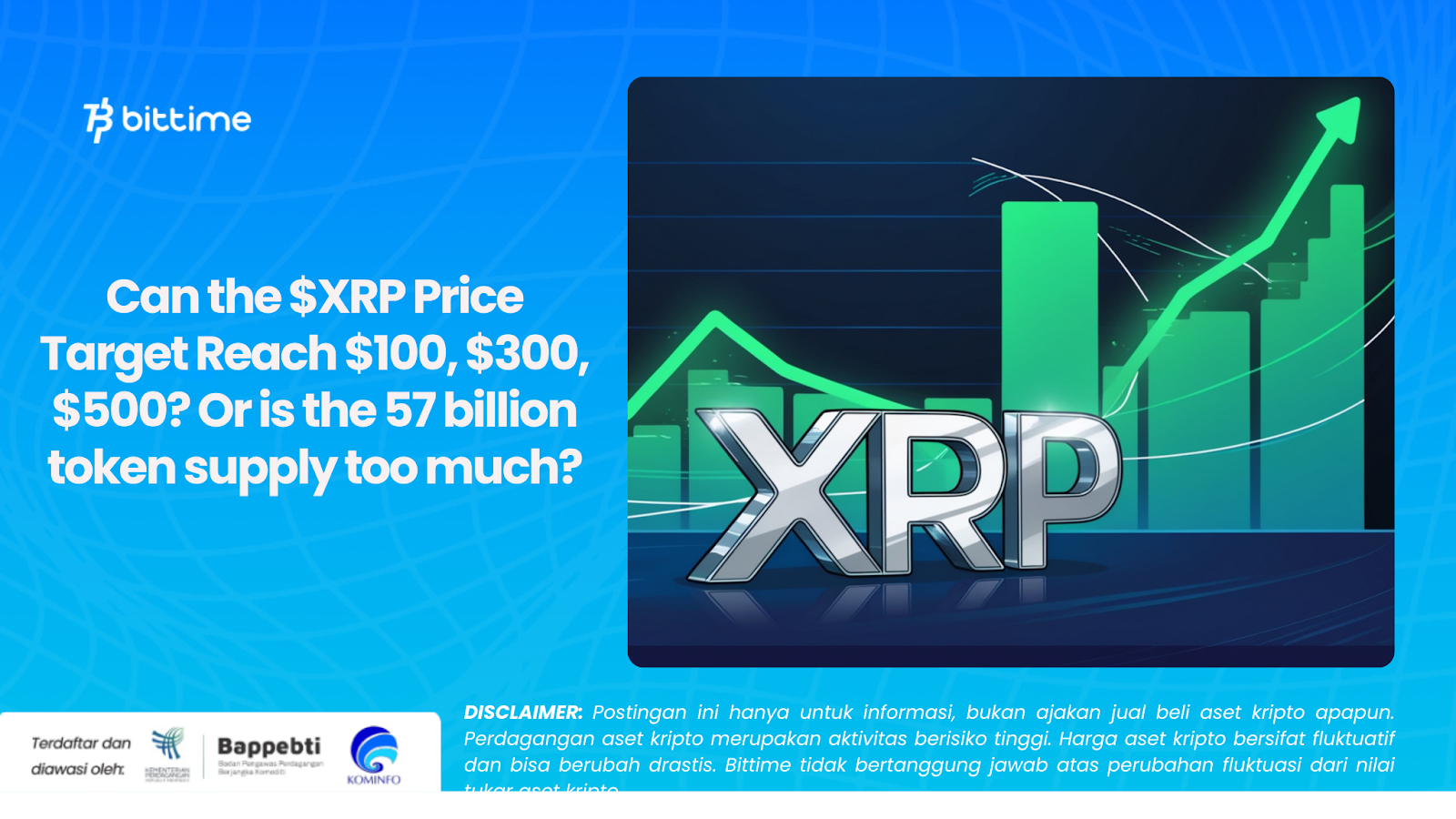 Can the $XRP Price Target Reach $100, $300, $500? Or is the 57 billion ... Can the $XRP Price Target Reach $100, $300, $500? Or is the 57 billion ...