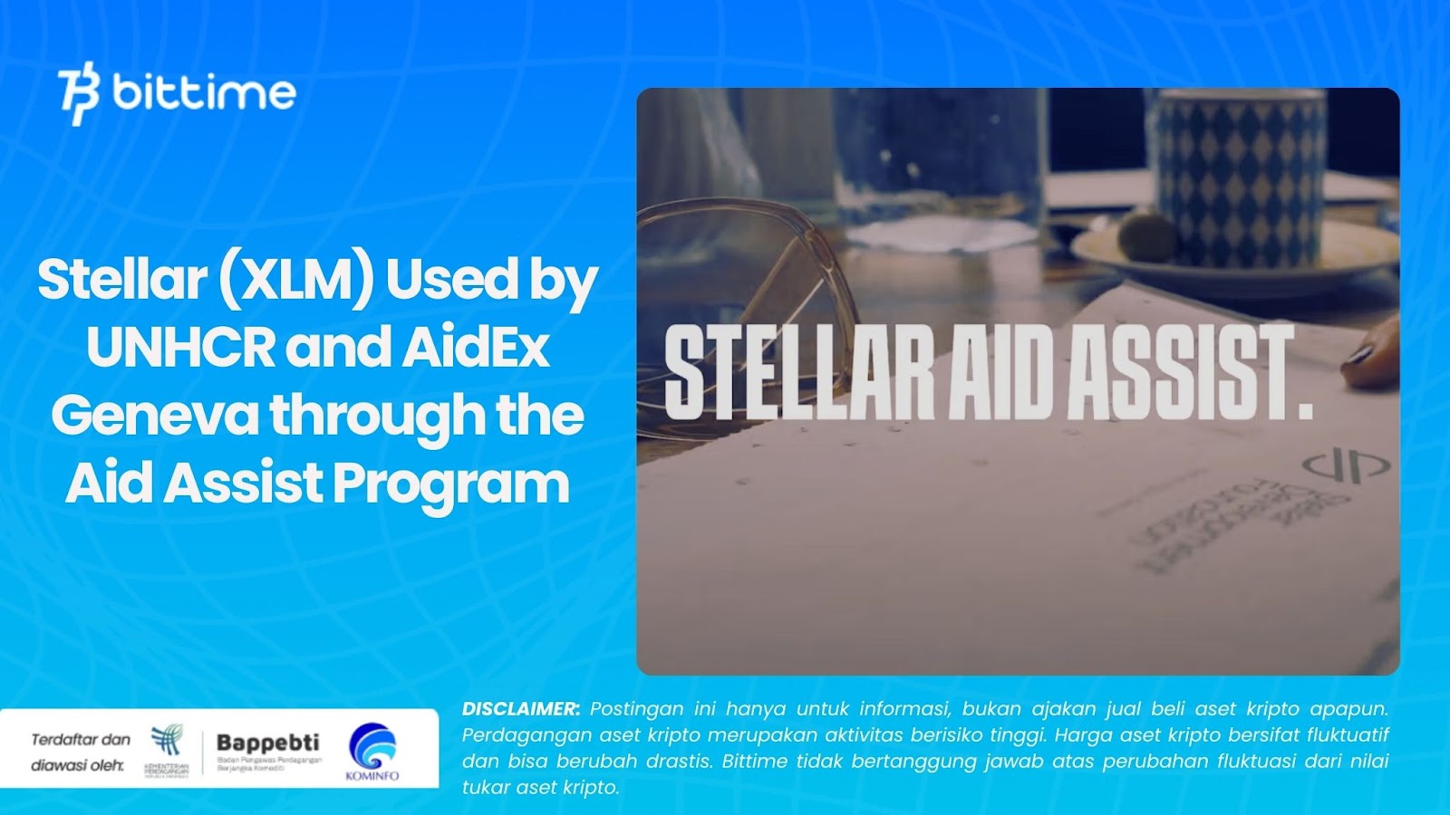 Stellar (XLM) Used by UNHCR and AidEx Geneva through the Aid Assist ...