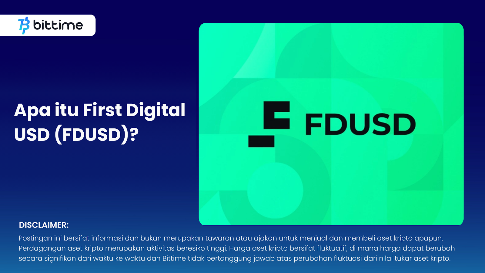 What is First Digital USD (FDUSD)? Listen to the explanation! – Bittime