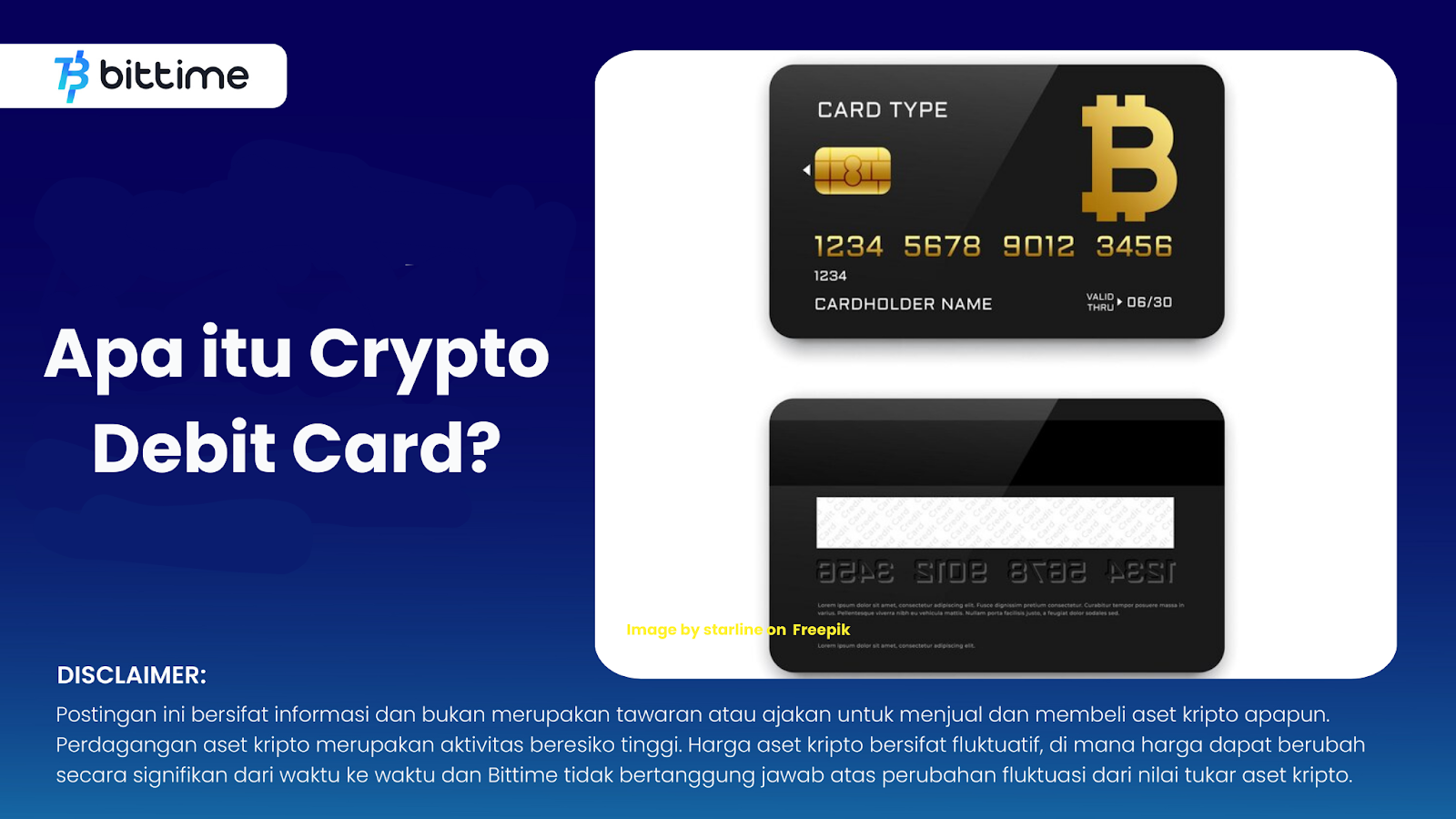 Apa itu Kartu Debit Kripto (Crypto Debit Card)? – Bittime
