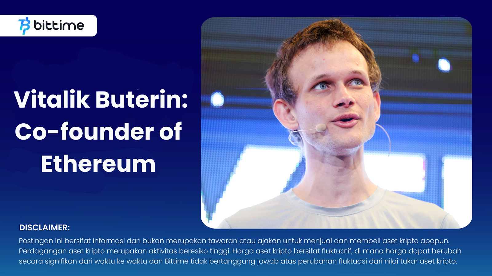 Vitalik Buterin: Co-founder of Ethereum – Bittime