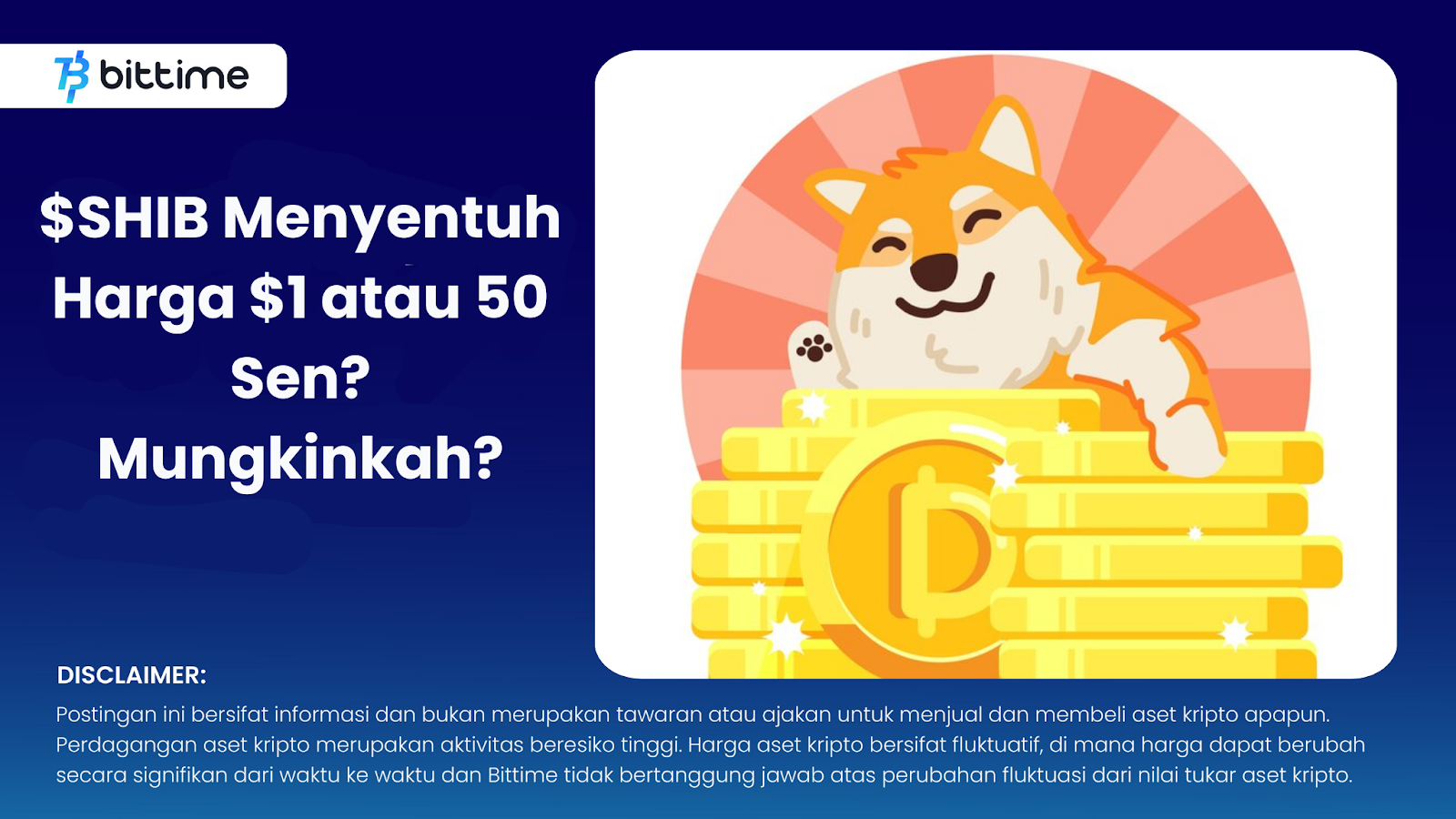 $SHIB Hits $1 or 50 Cents? Is it possible? – Bittime