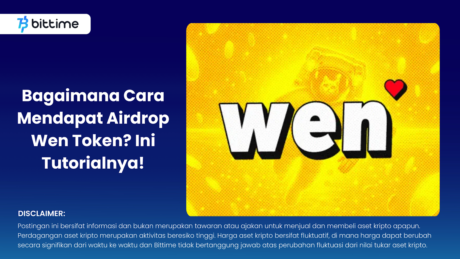 How to Get Wen Token Airdrop? This is the Tutorial! – Bittime