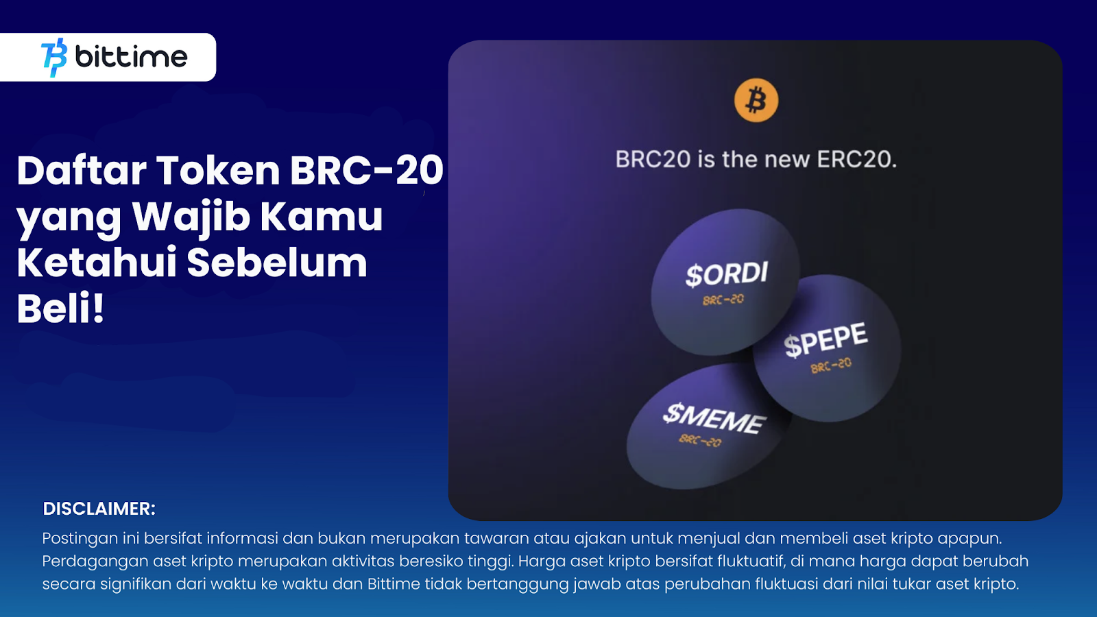 List of BRC-20 Tokens You Must Know Before Buying! – Bittime