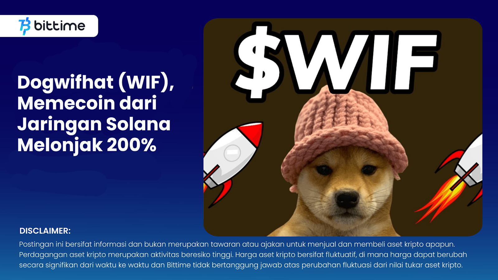 Dogwifhat (WIF), Solana Network's Memecoin Soars 200% – Bittime