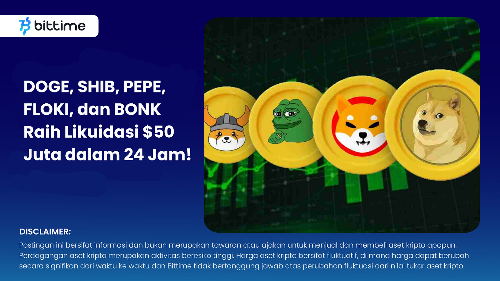 DOGE, SHIB, PEPE, FLOKI, and BONK Achieve $50 Million Liquidation in 24 Hours! – Bittime
