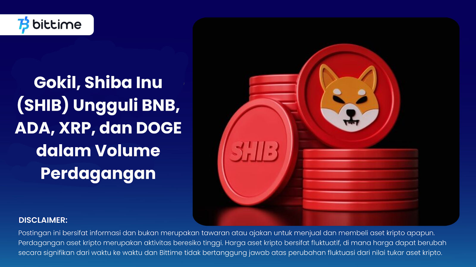 Shiba Inu (SHIB) Outperforms BNB, ADA, XRP, and DOGE in Trading Volume – Bittime