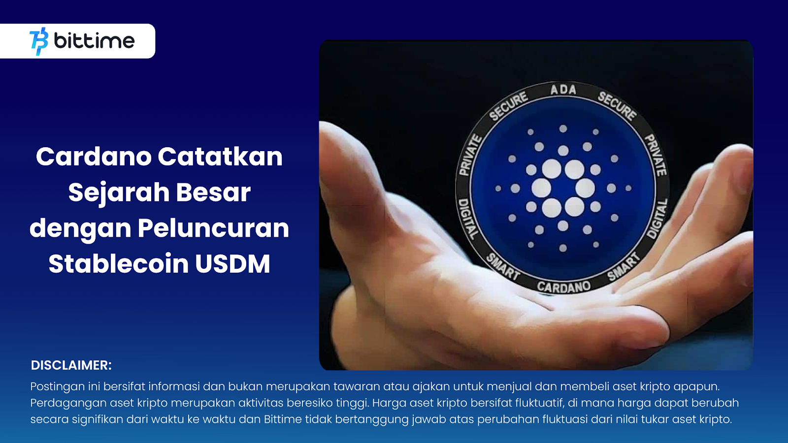 Cardano Makes Big History with Launch of USDM Stablecoin – Bittime