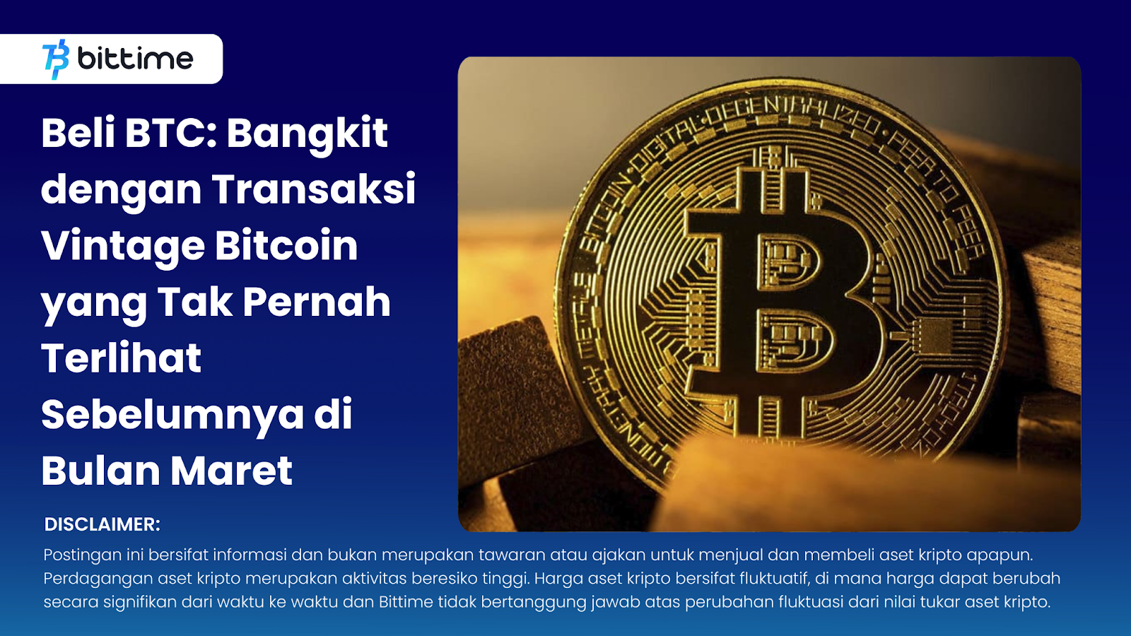 Beli BTC: Bangkit dengan Transaksi Vintage Bitcoin yang Tak Pernah Terlihat Sebelumnya di Bulan ...