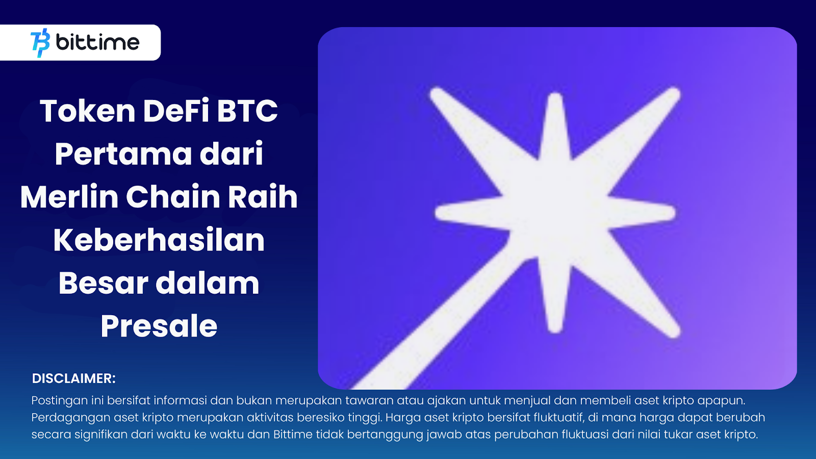 Merlin Chain's First BTC DeFi Token Sees Huge Success in Presale – Bittime