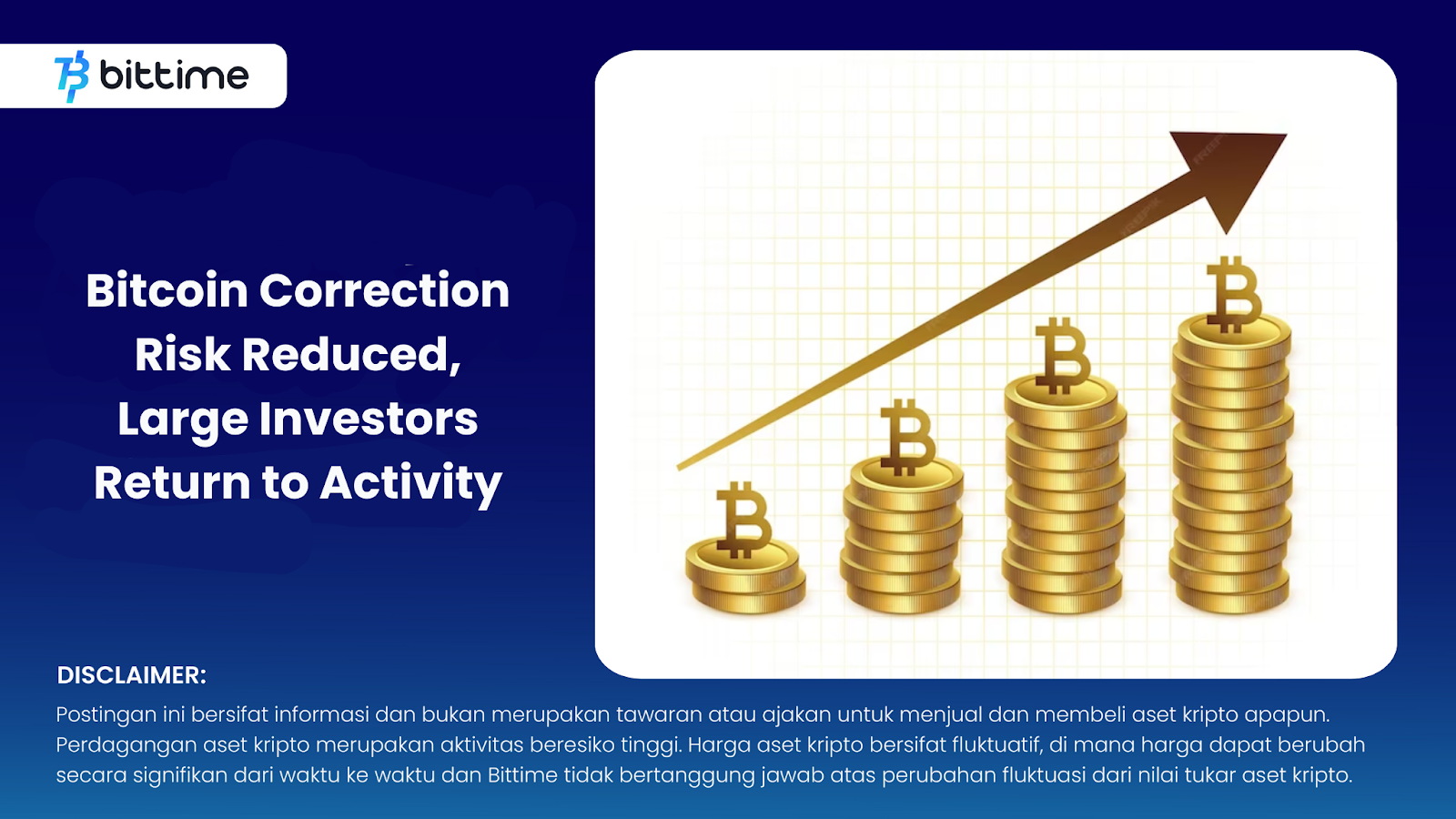 Bitcoin Correction Risk Reduced, Large Investors Return to Activity ...