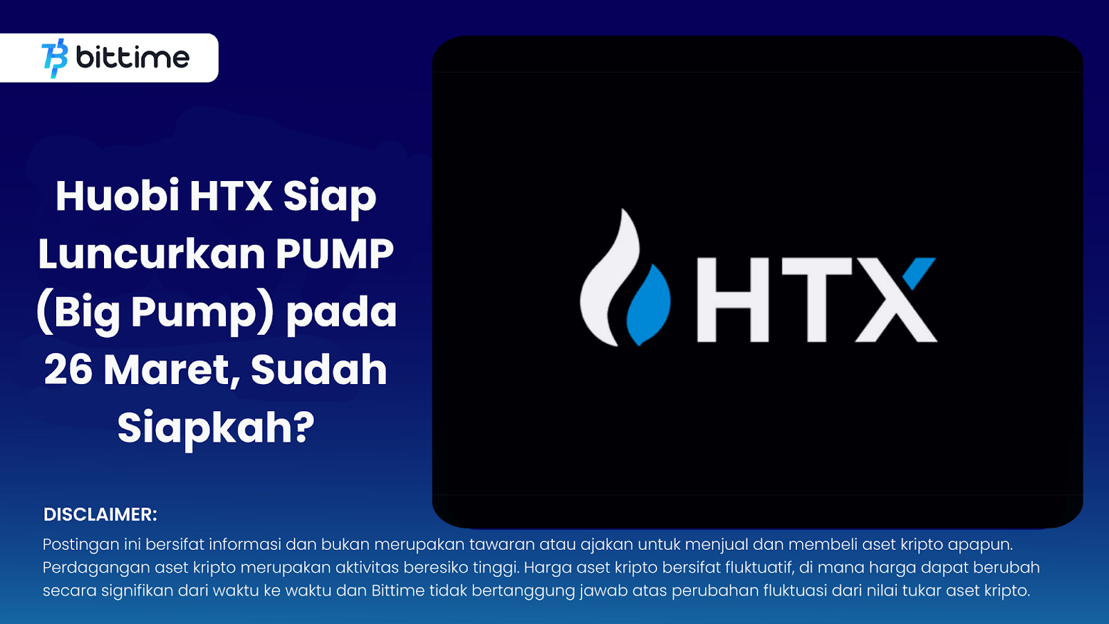 Huobi HTX Ready to Launch PUMP (Big Pump) on March 26, Are You Ready? – Bittime