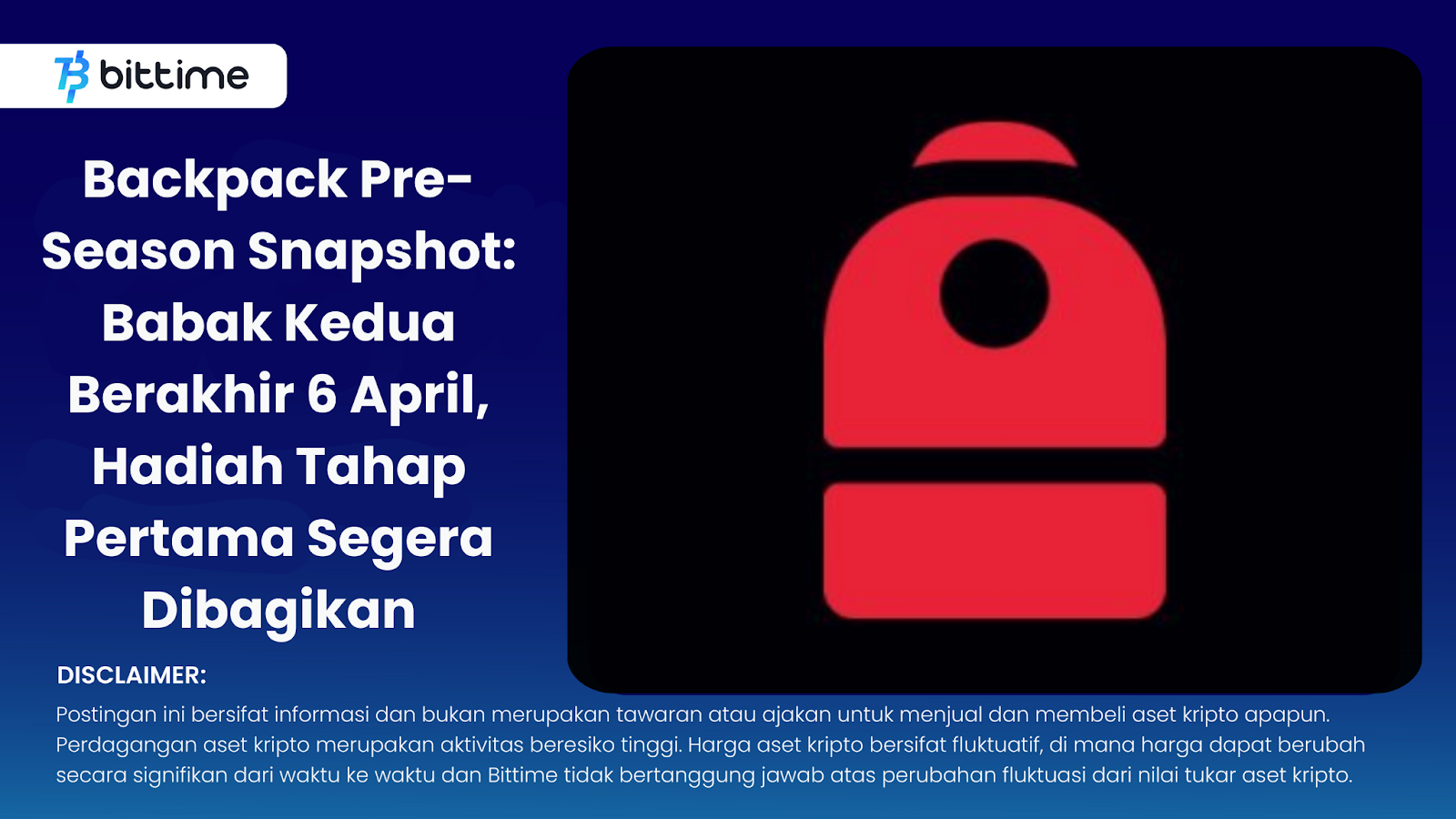 Backpack Pre-Season Snapshot: Second Round Ends April 6, First Stage ...