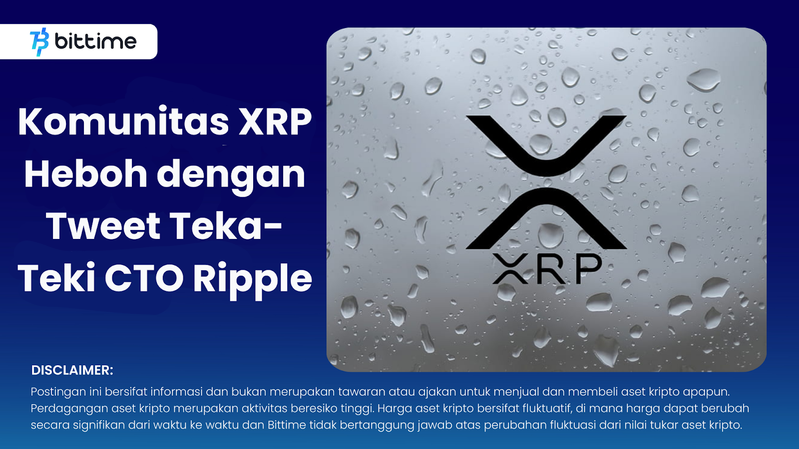 Komunitas XRP Heboh dengan Tweet Teka-Teki CTO Ripple – Bittime