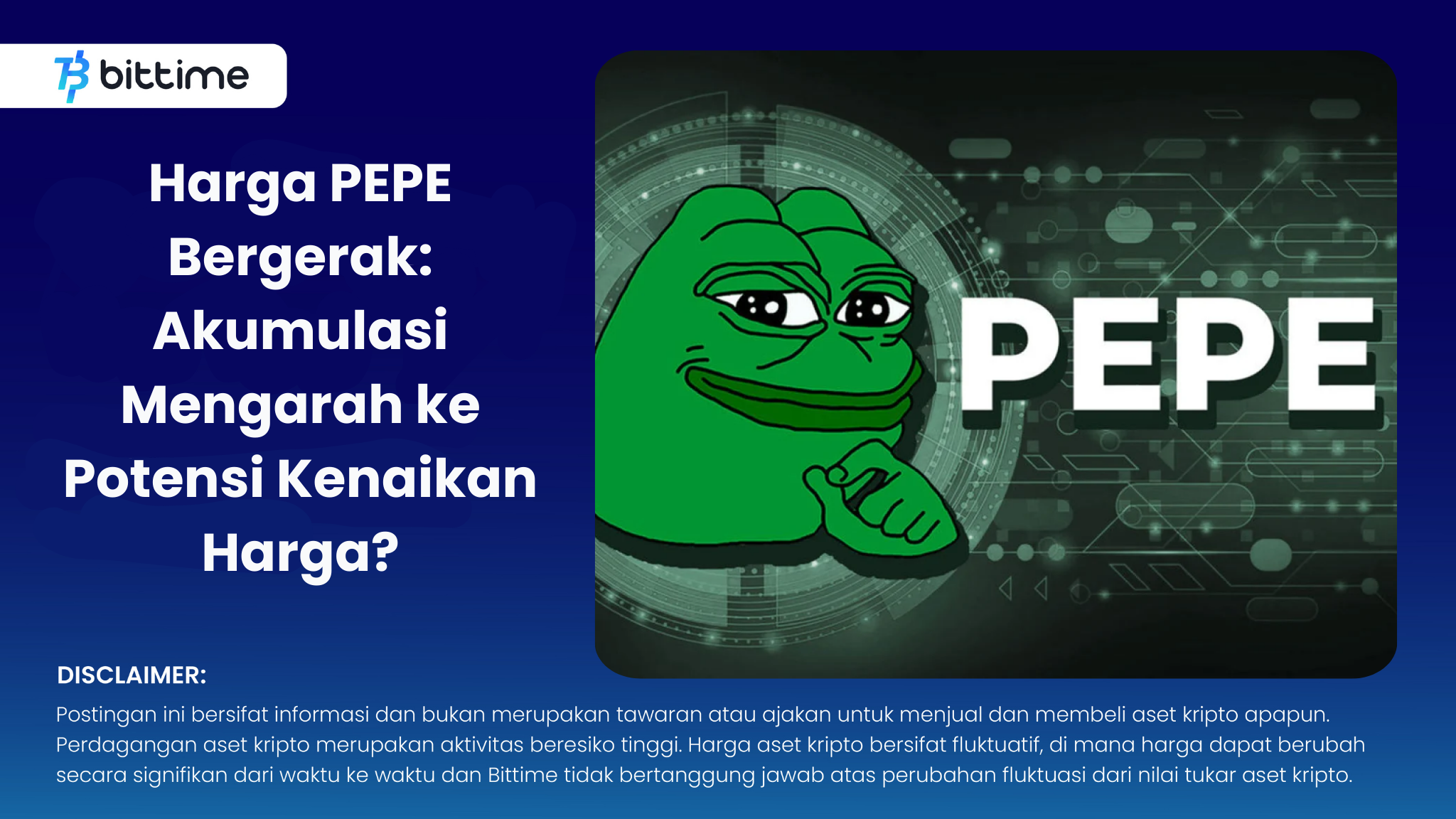 Harga PEPE Bergerak: Akumulasi Mengarah ke Potensi Kenaikan Harga? – Bittime
