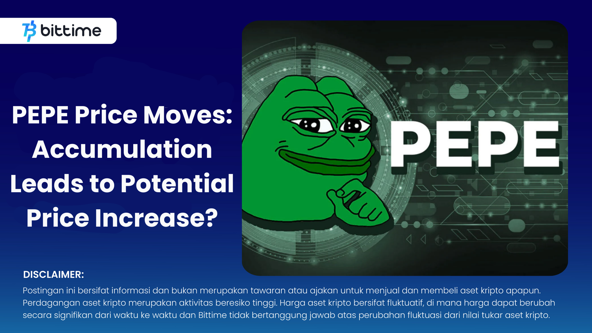 PEPE Price Moves: Accumulation Leads to Potential Price Increase? – Bittime