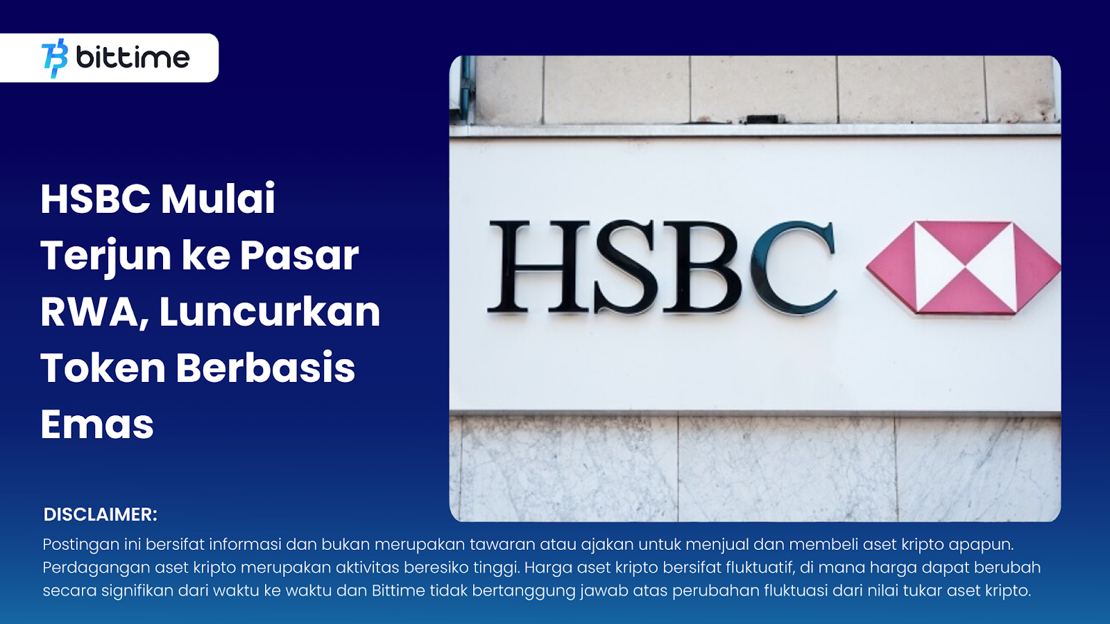 HSBC Begins to Enter RWA Market, Launches Gold-Based Token – Bittime