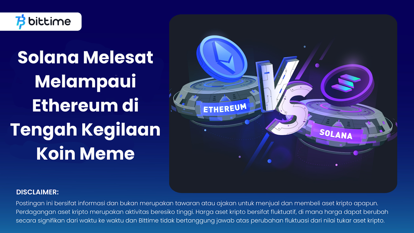 Solana Melesat Melampaui Ethereum di Tengah Kegilaan Koin Meme – Bittime