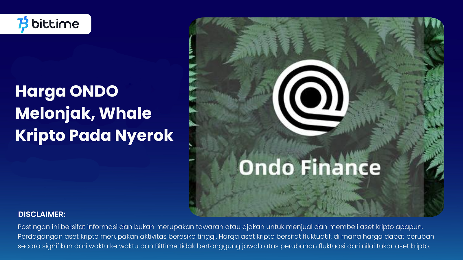 ONDO Price Surges, Crypto Whale on RWA Token Crash – Bittime