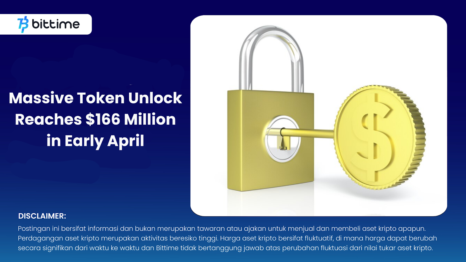 Massive Token Unlock Reaches $166 Million in Early April – Bittime
