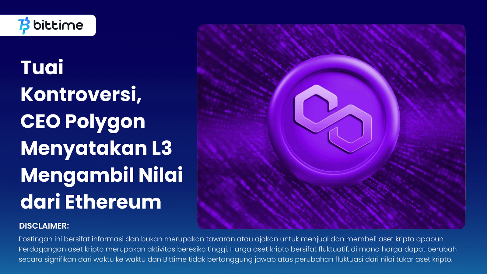 Tuai Kontroversi, CEO Polygon Menyatakan L3 Mengambil Nilai dari ...