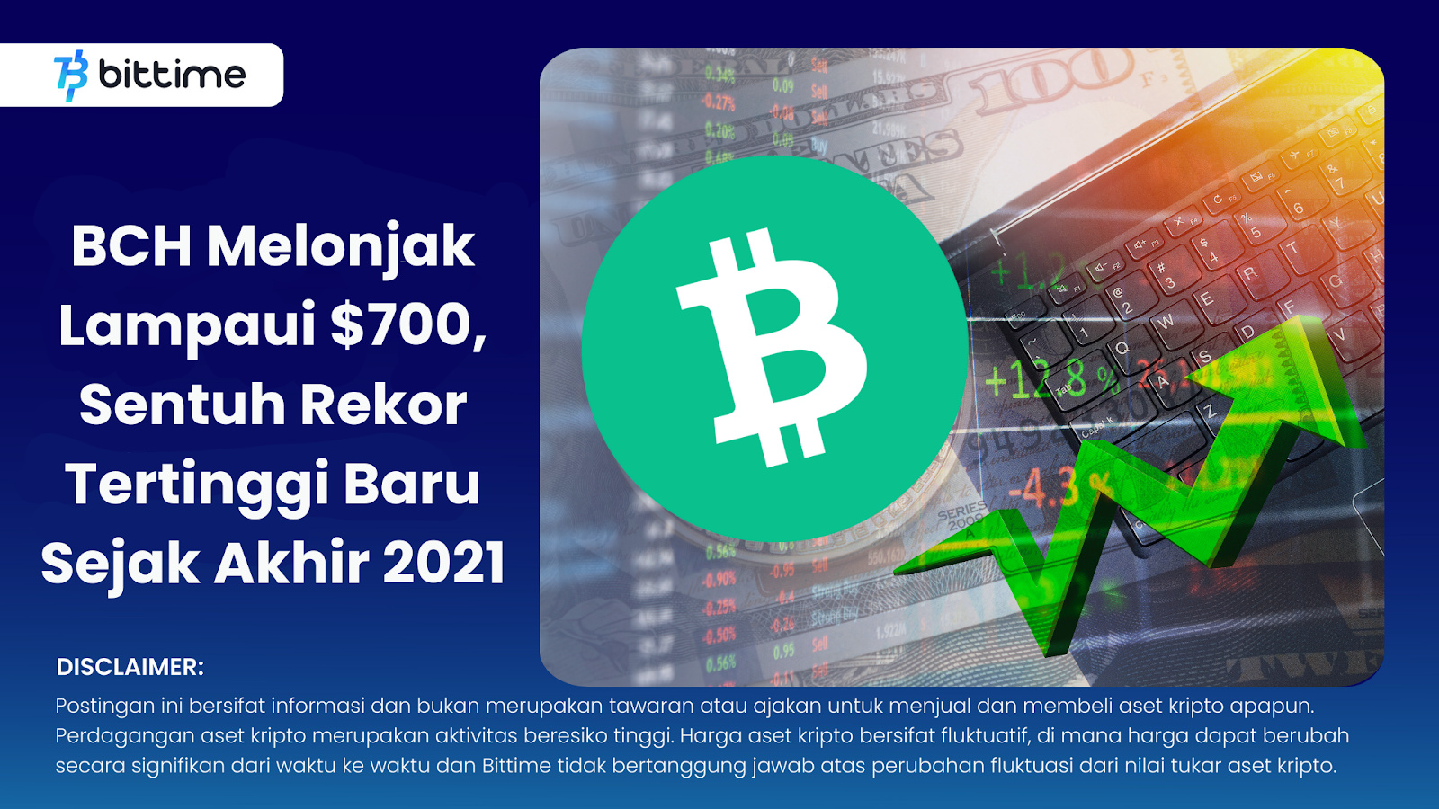 BCH Surges Past $700, Hits New Record High Since Late 2021 – Bittime