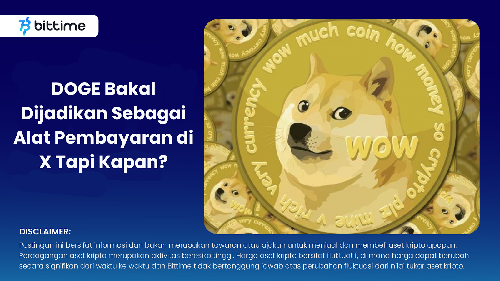 DOGE Will Become a Payment Tool in X But When? – Bittime