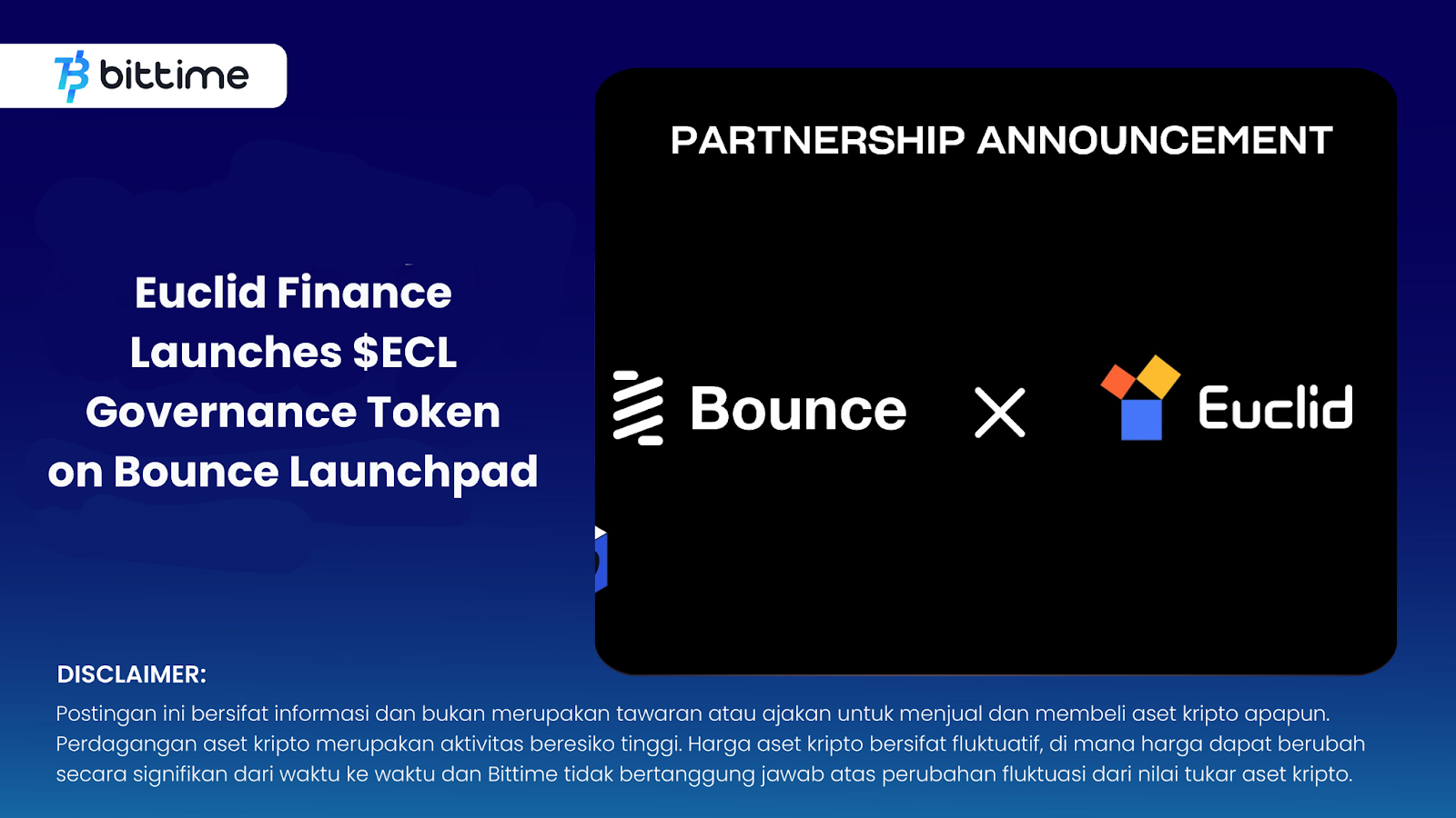 Euclid Finance Launches $ECL Governance Token on Bounce Launchpad – Bittime