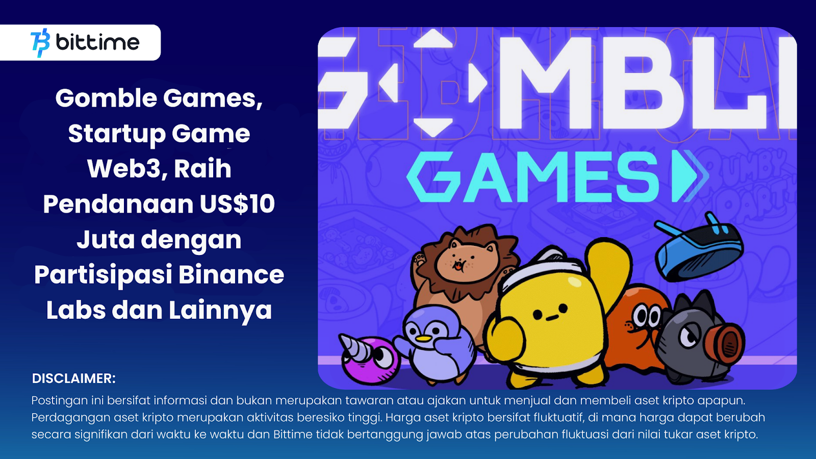 Gomble Games, Web3 Game Startup, Raises US$10 Million in Funding with Participation by Binance ...